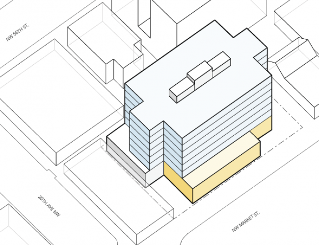Seven story hotel proposed for NW Market street in Ballard; Site of ...